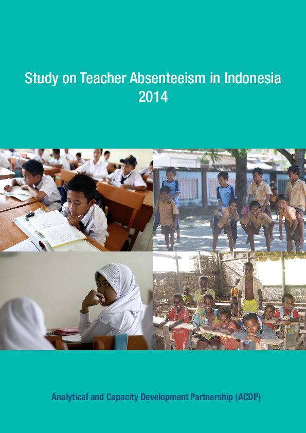 (PDF) Study on Teacher Absenteeism in Indonesia 2014