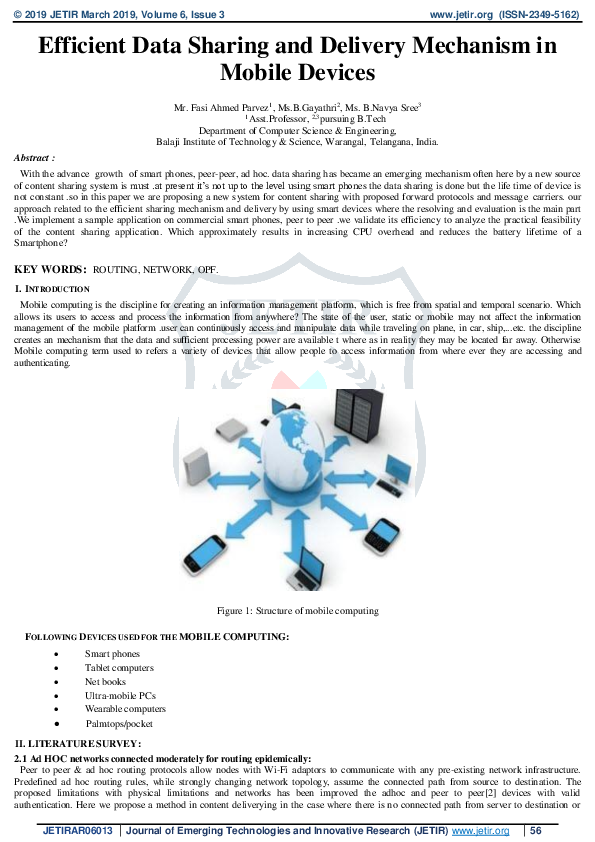 (PDF) Efficient Data Sharing and Delivery Mechanism in Mobile Devices