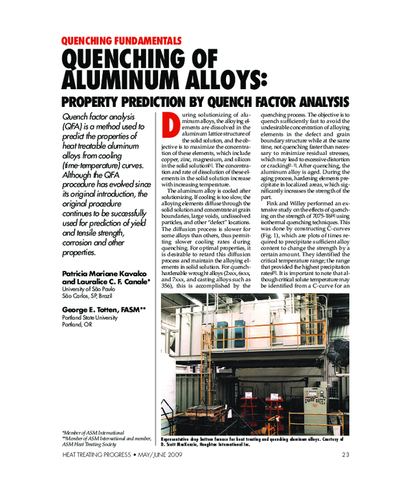 (PDF) D Quenching Fundamentals Quenching of Aluminum Alloys : Property ...