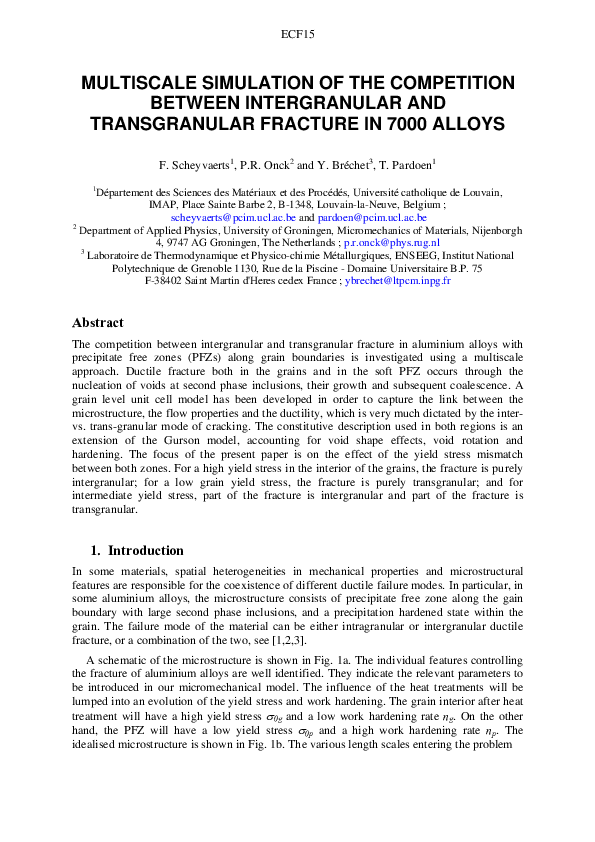 (PDF) Multiscale simulation of the competition between intergranular and transgranular fracture