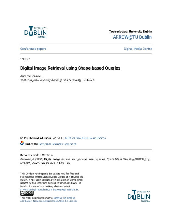 (PDF) Digital Image Retrieval using Shape-based Queries