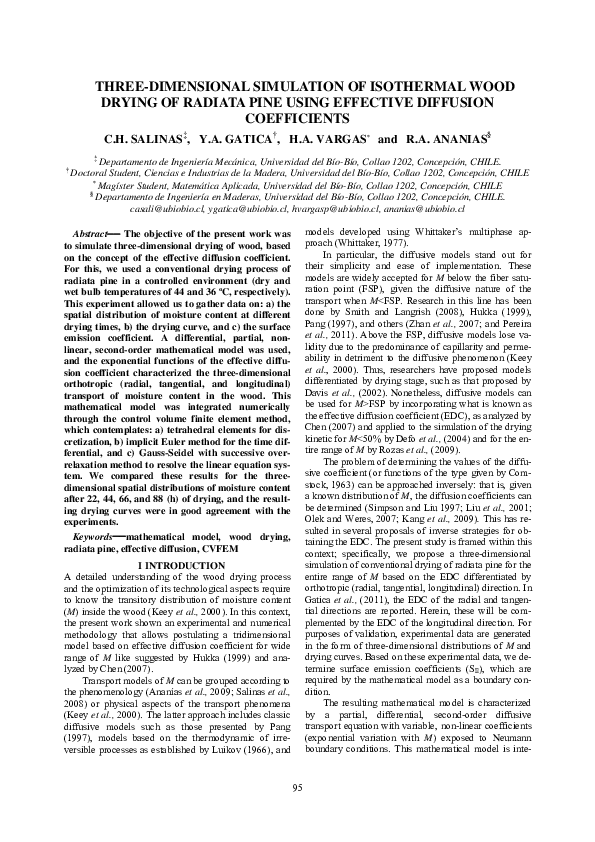 (PDF) Three-Dimensional Simulation of Isothermal Wood Drying of Radiata ...