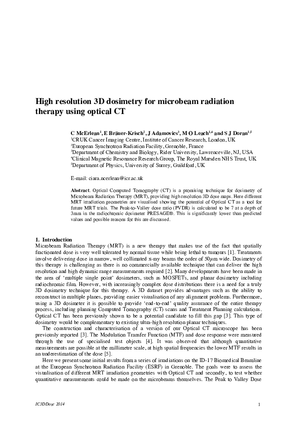 Pdf Comparison Of 2d And 3d Gamma Calculations For An Imrt Qa Phantom