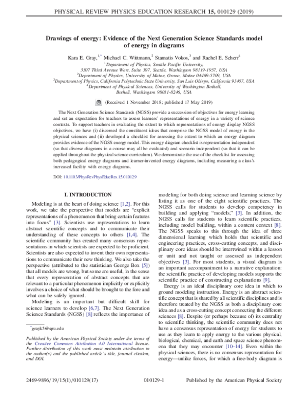 (PDF) Drawings of energy: Evidence of the Next Generation Science ...