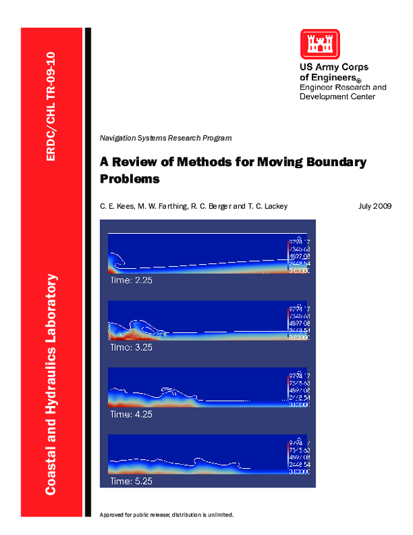 Pdf A Review Of Methods For Moving Boundary Problems