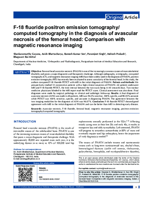 (PDF) F-18 fluoride positron emission tomography/computed tomography in the diagnosis of ...