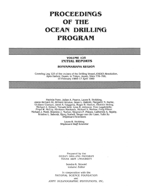 (PDF) Proceedings of the Ocean Drilling Program, initial reports ...