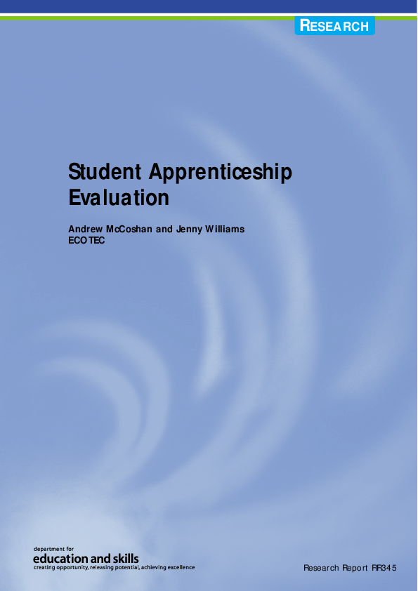 (PDF) Student apprenticeship evaluation