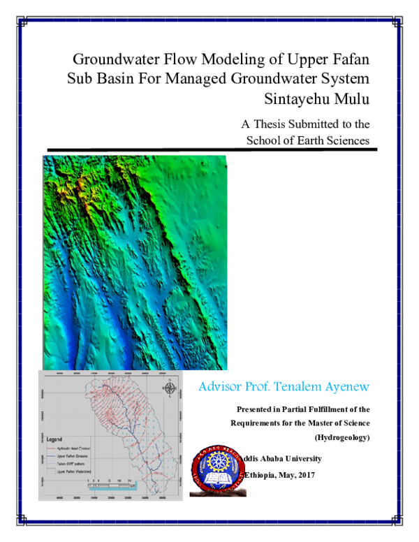 (PDF) Groundwater Flow Modeling of Upper Fafan Sub Basin for Managed ...