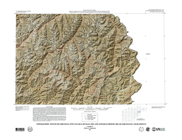 (PDF) Topographic Map of Quadrangle 3570, Tagab-E-Munjan (505) and ...