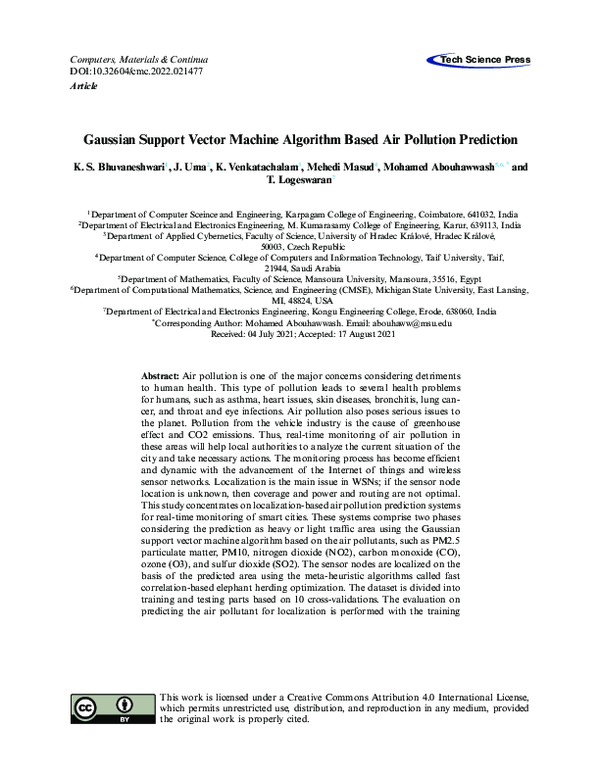 Pdf Gaussian Support Vector Machine Algorithm Based Air Pollution 8769