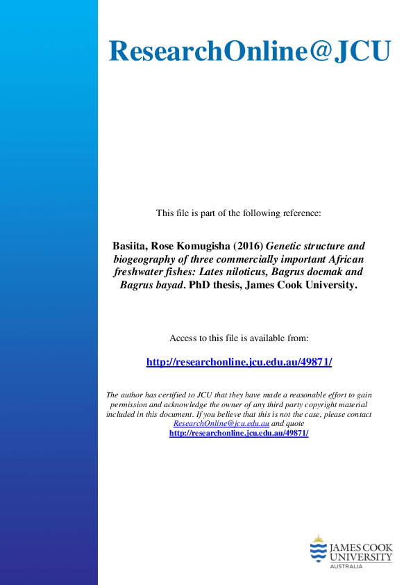 (PDF) Genetic structure and biogeography of three commercially ...