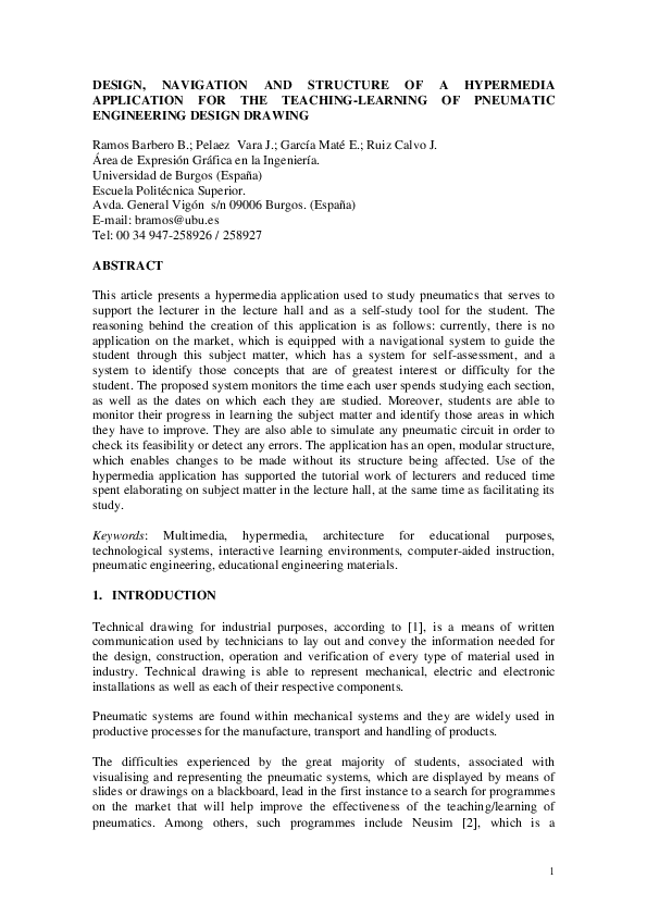 (PDF) Design, navigation, and structure of a hypermedia application for the teaching–learning of ...