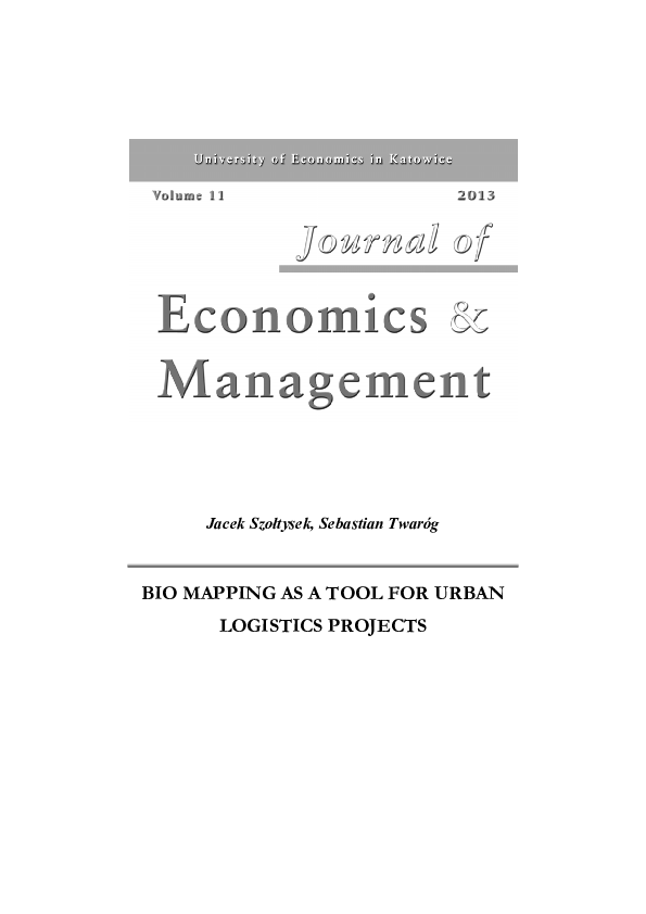 (PDF) Bio Mapping as a Tool for Urban Logistics Projects