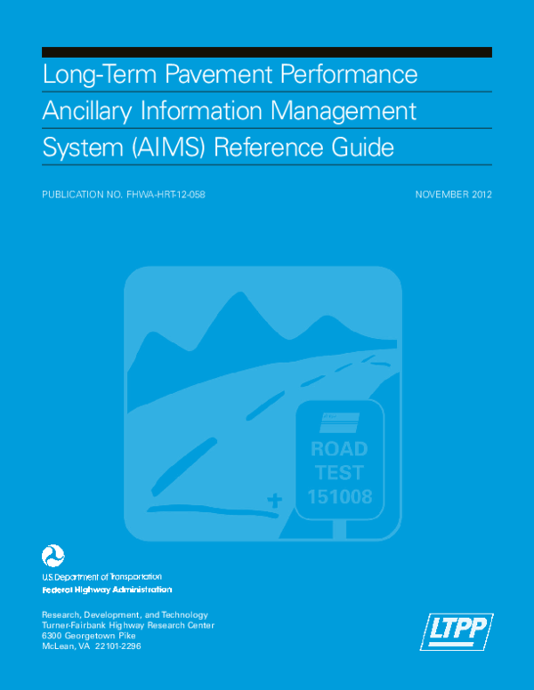 (PDF) Long-Term Pavement Performance Ancillary Information Management ...