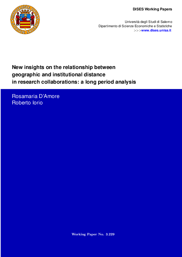 (PDF) New Insights on the Relationships between Geographic and ...