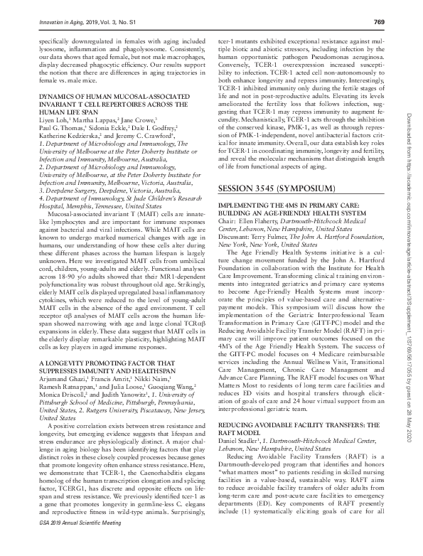 (PDF) A Longevity Promoting Factor That Suppresses Immunity and Healthspan