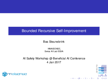 (PDF) Bounded Recursive Self-Improvement