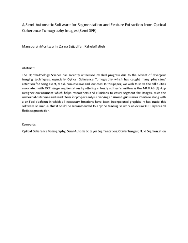 (PDF) A Semi-Automatic Software for Segmentation and Feature Extraction ... (PDF) A Semi-Automatic Software for Segmentation and Feature Extraction ...