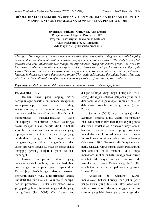 (PDF) Model Inkuiri Terbimbing Berbantuan Multimedia Interaktif Untuk ...