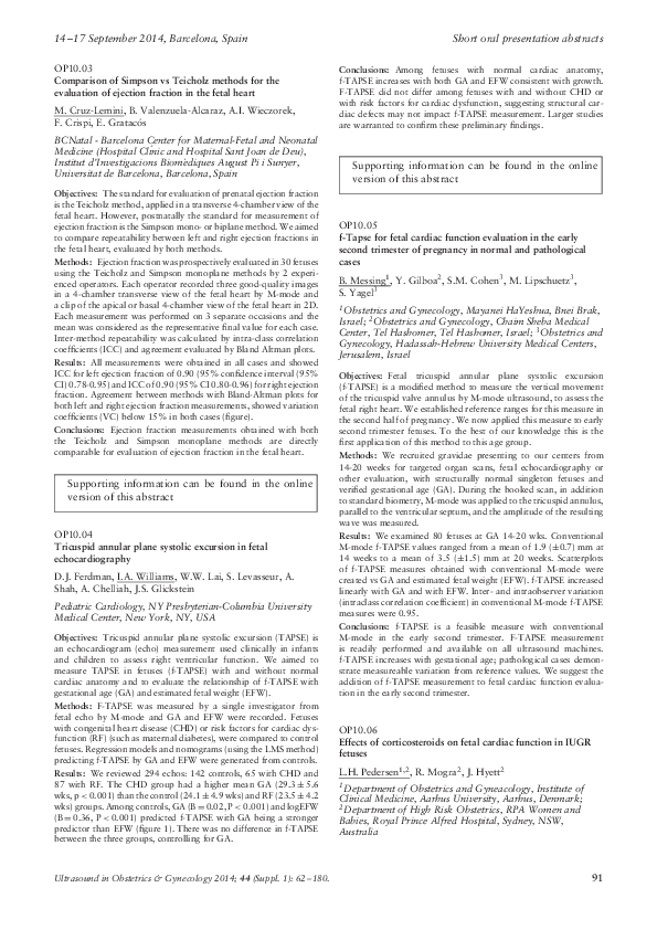 (PDF) OP10.03: Comparison of Simpson vs Teicholz methods for the ...