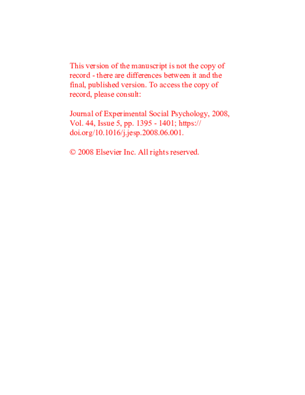 (PDF) Can ingroup affirmation relieve outgroup derogation?