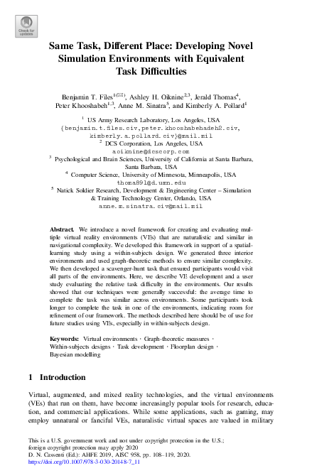 (PDF) Same Task, Different Place: Developing Novel Simulation ...