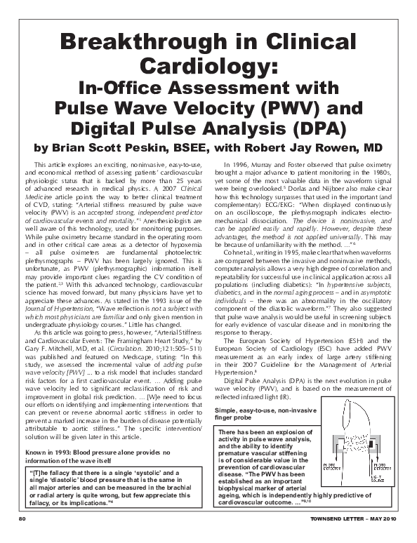 (PDF) Breakthrough in Clinical Cardiology: In-Office Assessment with ...
