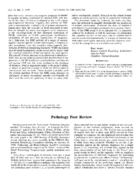 (PDF) Pathology peer review