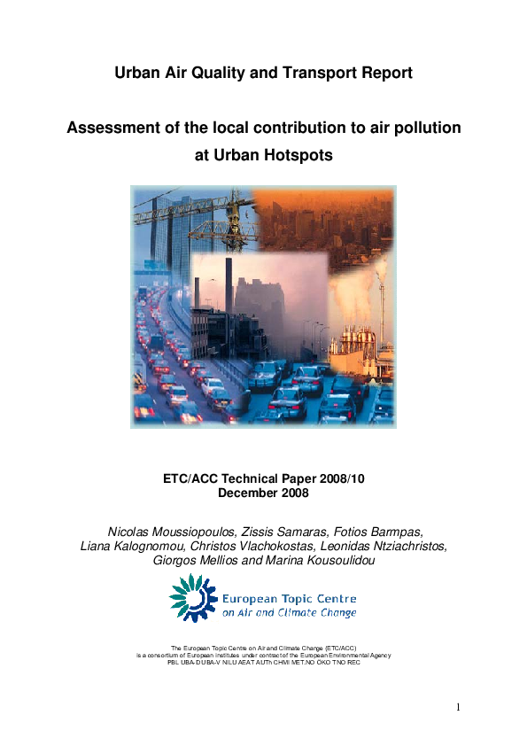 (PDF) Urban Air Quality and Transport Report Assessment of the local ...