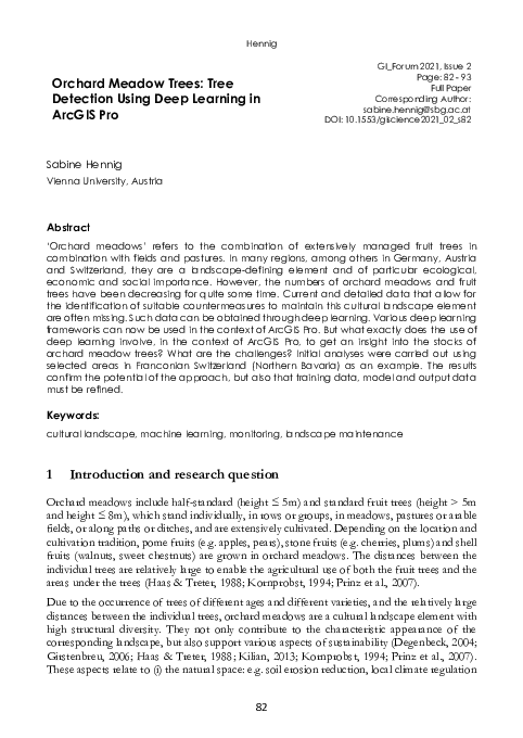 (PDF) Orchard Meadow Trees: Tree Detection Using Deep Learning in ...