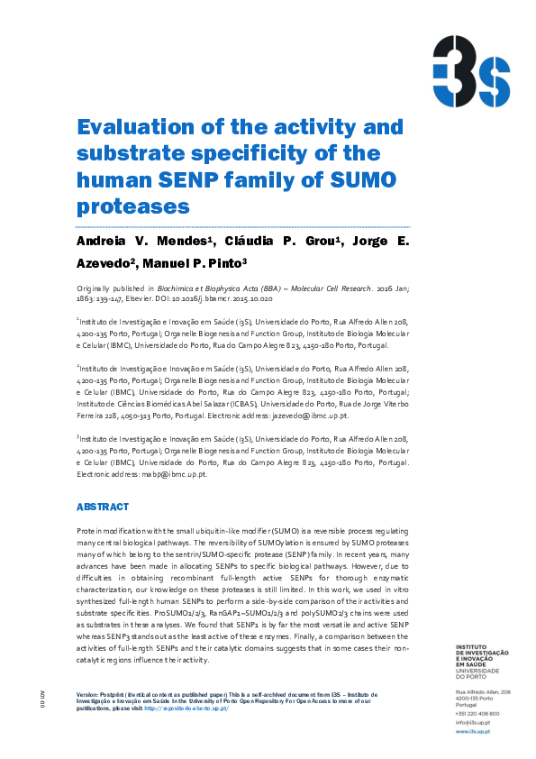 (PDF) Evaluation of the activity and substrate specificity of the human ...
