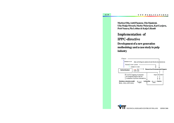 (PDF) Implementation of IPPC-Directive. Development of a New Generation ...
