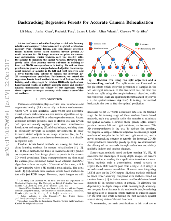 (PDF) Backtracking regression forests for accurate camera relocalization