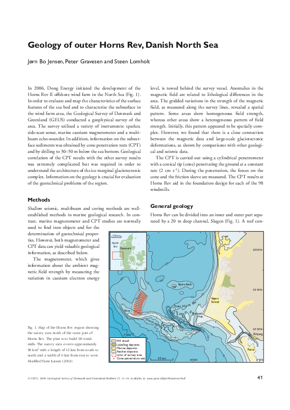 (PDF) Geology of outer Horns Rev, Danish North Sea