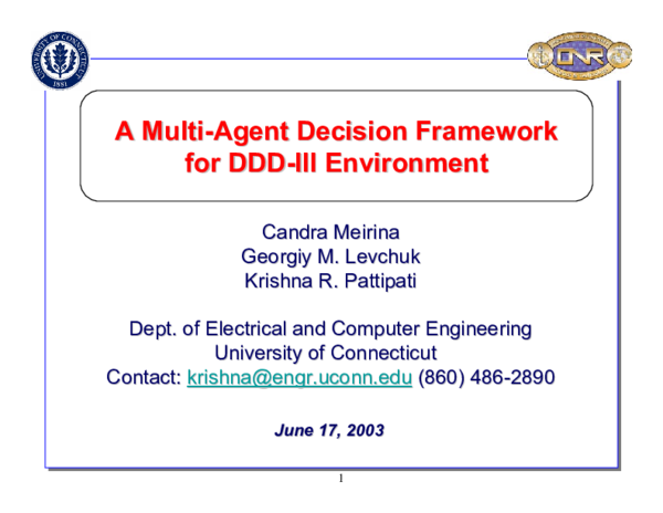 (PDF) A multi-agent decision framework for DDD-III environment