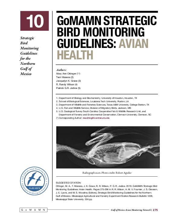 (PDF) GoMAMN Strategic Bird Monitoring Guidelines: Avian Health ...