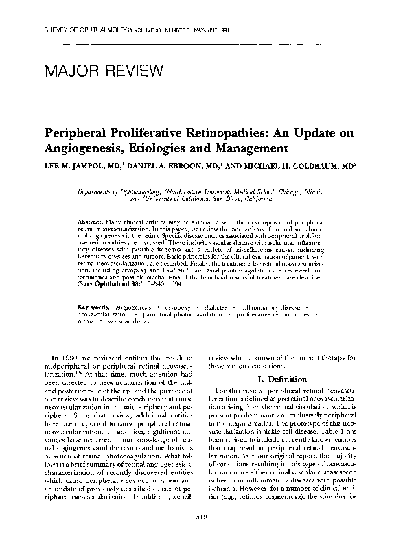 (PDF) Peripheral proliferative retinopathies: an update on angiogenesis ...