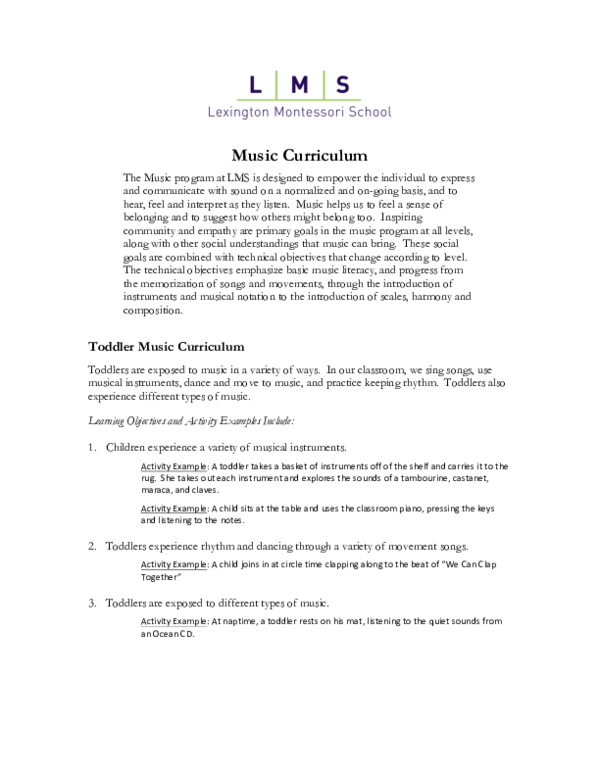 (PDF) What is a music curriculum?