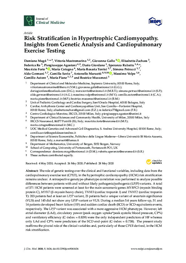 (PDF) Risk Stratification in Hypertrophic Cardiomyopathy. Insights from ...