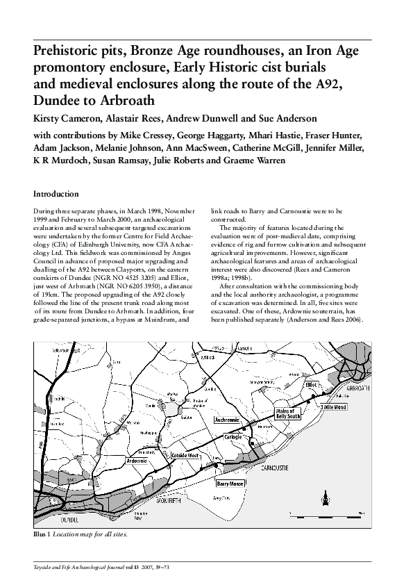 (PDF) Prehistoric pits , Bronze Age roundhouses , an Iron Age ...
