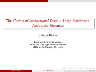 (PDF) The Corpus of Interactional Data: A Large Multimodal Annotated Resource | Philippe Blache ...
