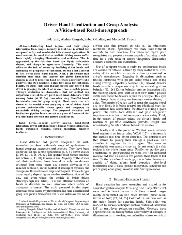 (PDF) Driver hand localization and grasp analysis: A vision-based real ...