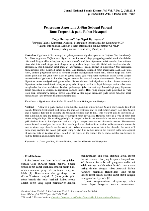 (PDF) Penerapan Algoritma A-Star Sebagai Pencari Rute Terpendek pada ...
