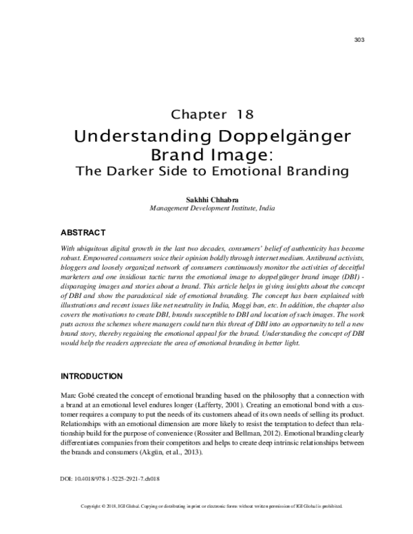 (PDF) Understanding Doppelgänger Brand Image