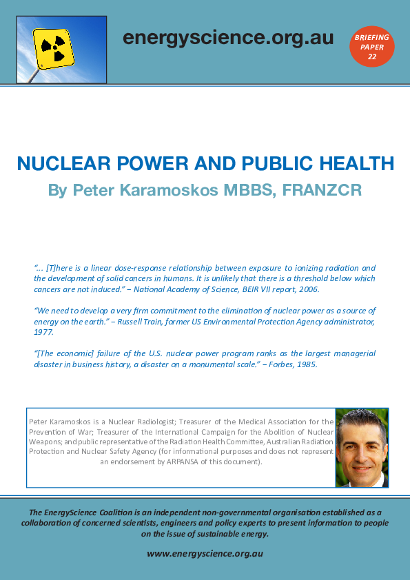 (PDF) Nuclear power and public health