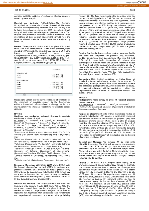 (PDF) Postoperative radiotherapy in pT3a R1-resected prostate cancer ...