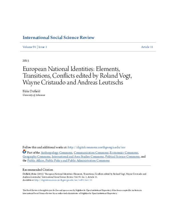 (PDF) European National Identities