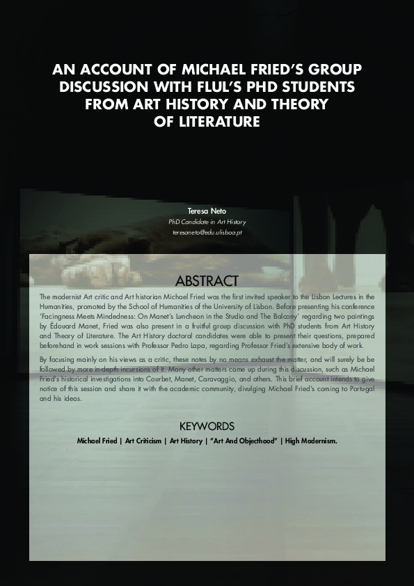 (PDF) An Account of Michael Fried’s Group Discussion with Flul’s PHD ...