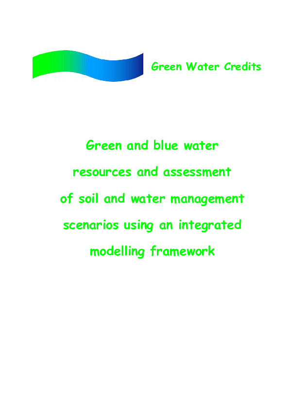 (PDF) Green and blue water resources and assessment of soil and water ...